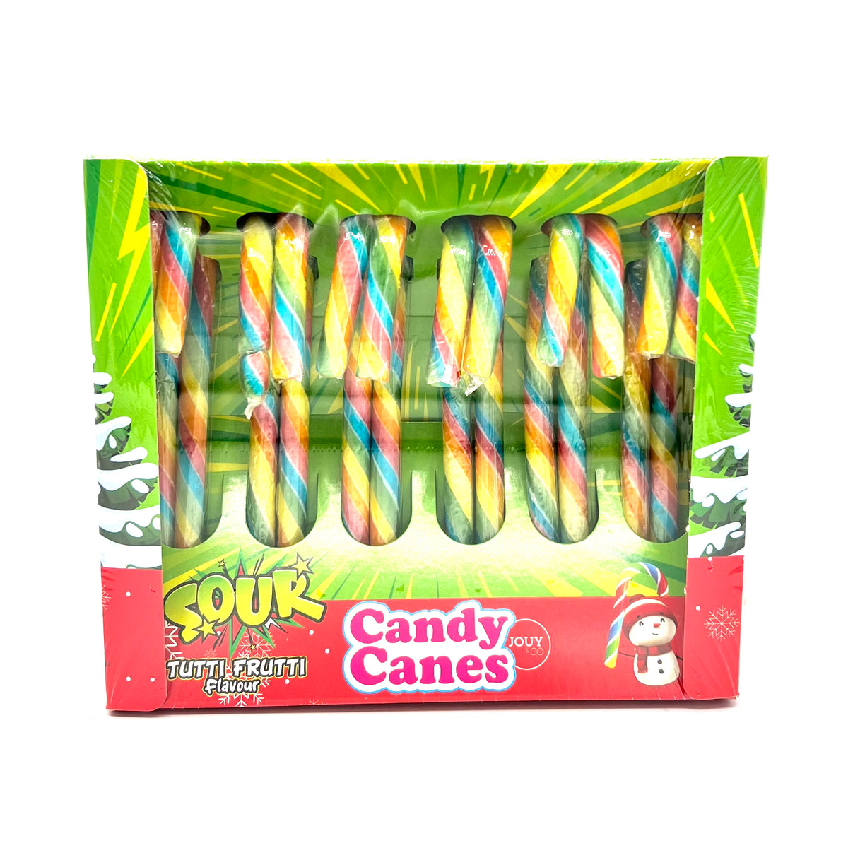 Candy Canes Sour Tutti Frutti 12er 144g – Sweetneeds